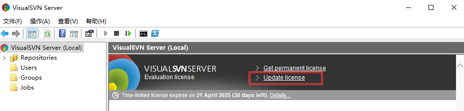 VisualSVN 报错 VisualSVN Server license expired._visualsvn server license key-CSDN博客
