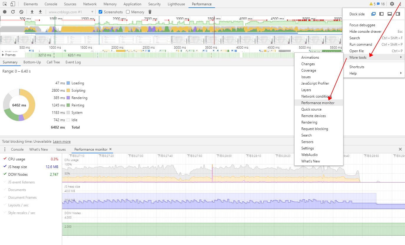 chrome浏览器Performance性能监控火焰图详解_chrome performance-CSDN博客