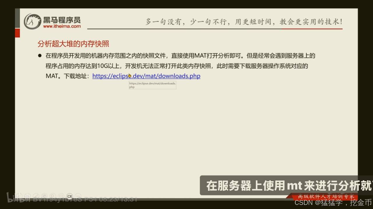 实战篇、14、服务器导出内存快照和MAT使用小技巧_mat分析内存快照如何使用-CSDN博客