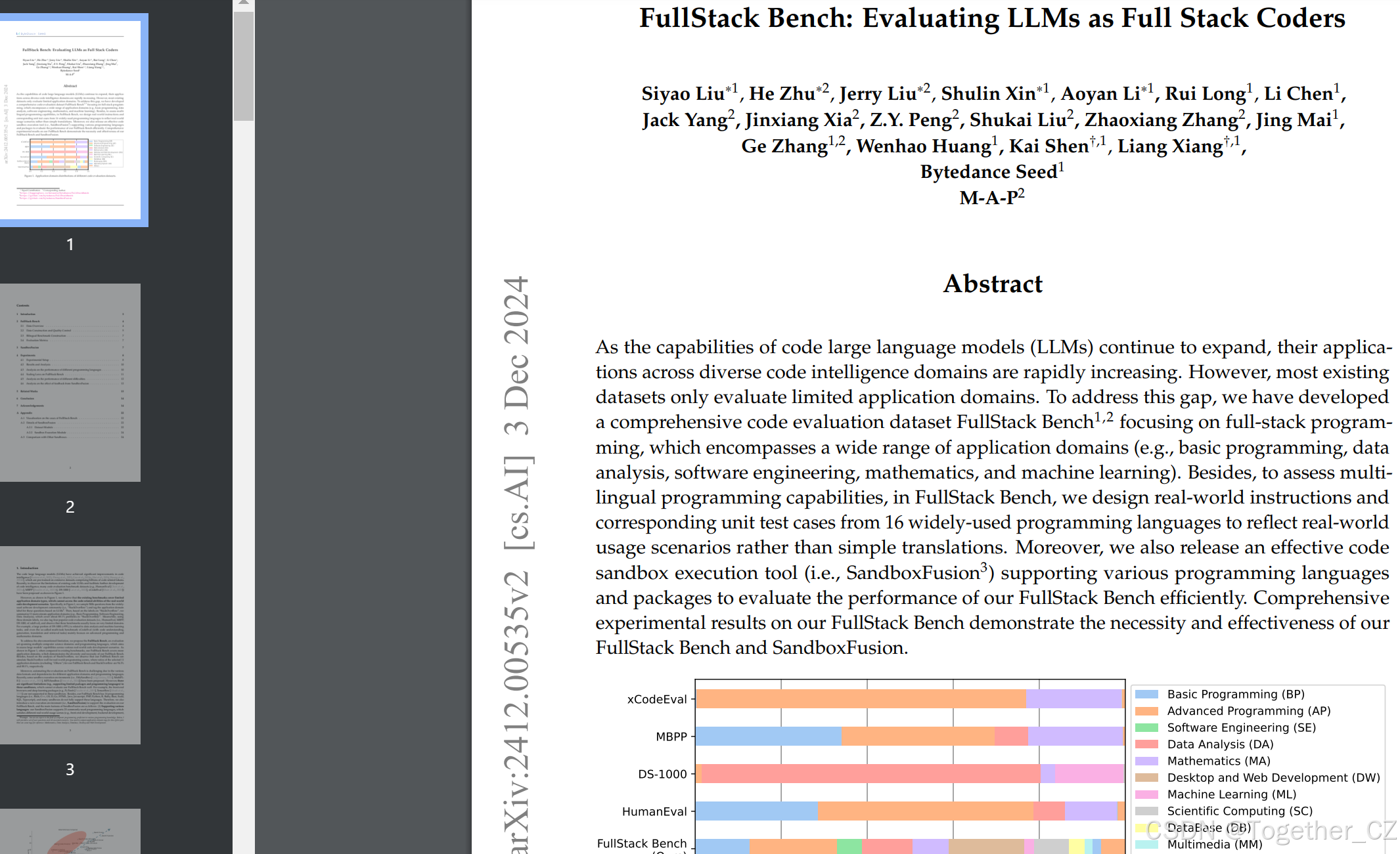 FullStack Bench: Evaluating LLMs as Full Stack Coders——评估大型语言模型作为全栈程序员的能力-CSDN博客