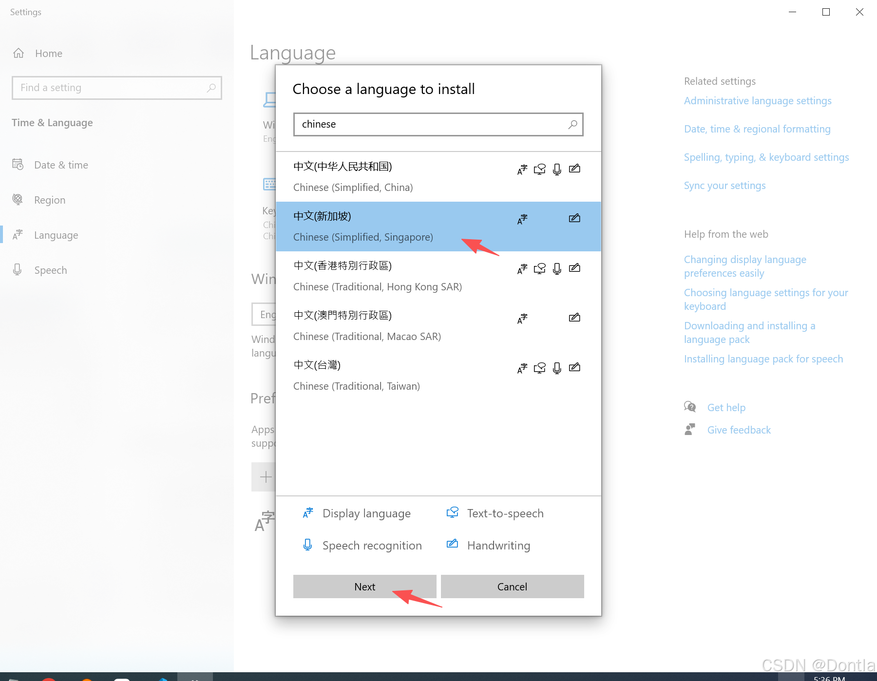Install Chinese Language Support on Windows10 (garbled text, mojibake ...