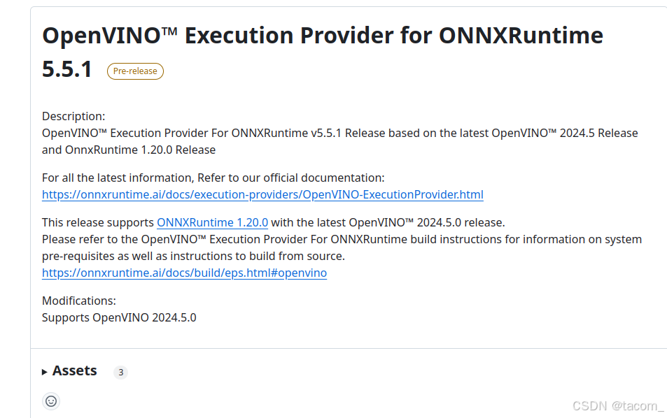Linux环境下编译OnnxRuntime OpenVINO并简单使用_onnxruntime-openvino-CSDN博客