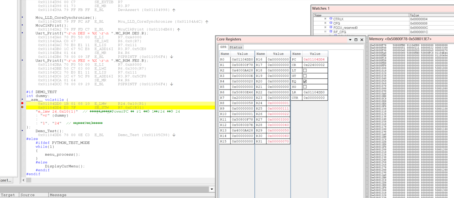 S32ds的c文件嵌入汇编代码（powerpc）_s32ds 无法识别 refresh 后的c 文件-CSDN博客