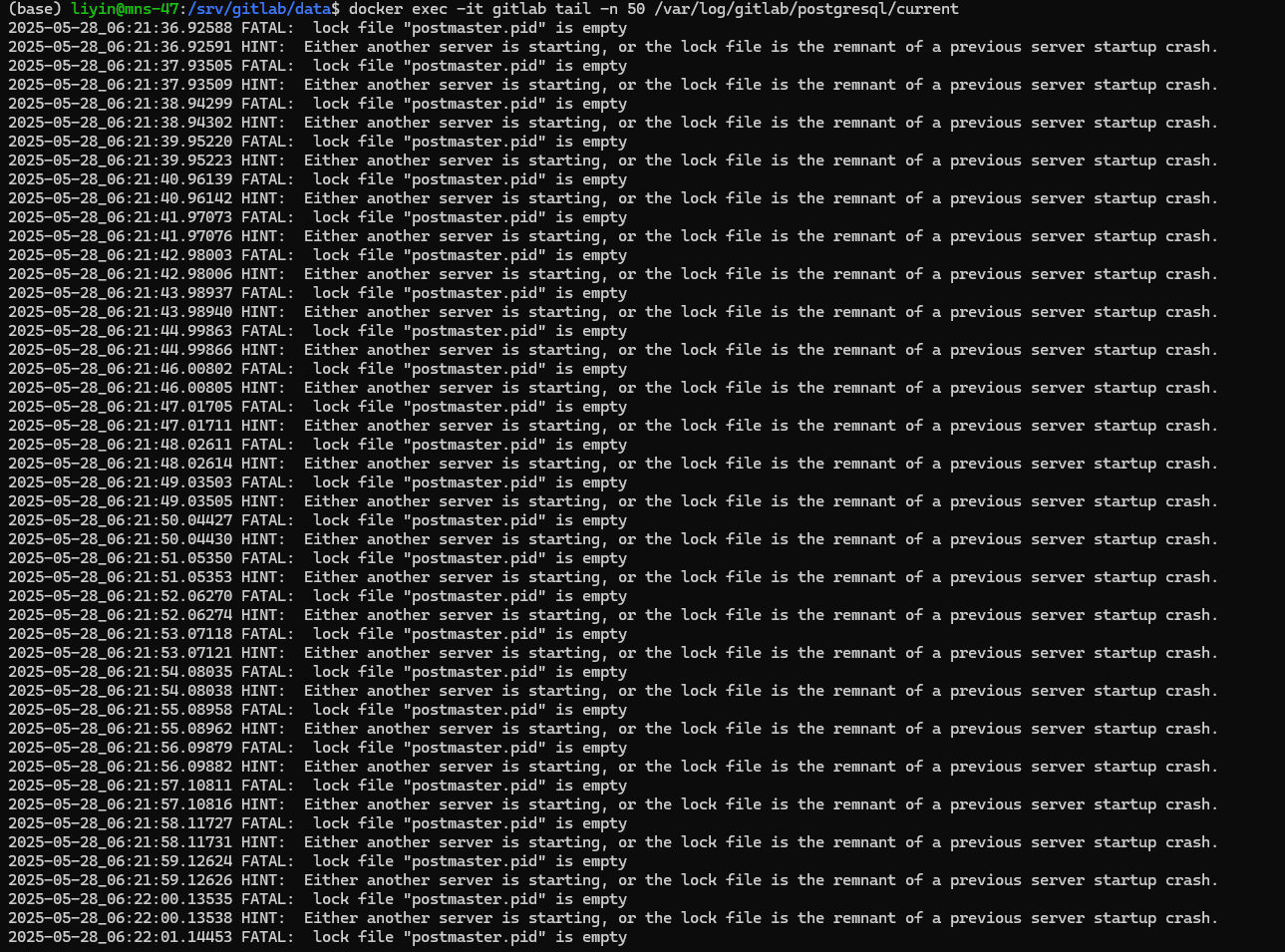 docker搭建的gitlab访问突然出现502的解决方式_gitlab 502-CSDN博客