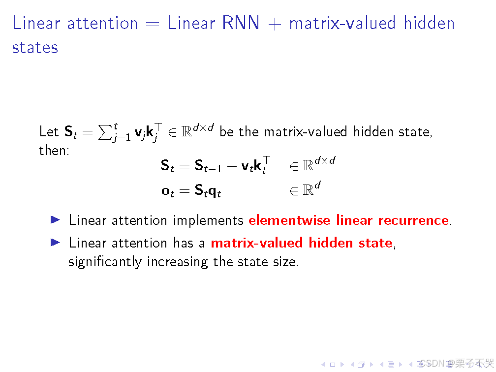 【Linear Attention Talk】学习笔记_deltanet-CSDN博客
