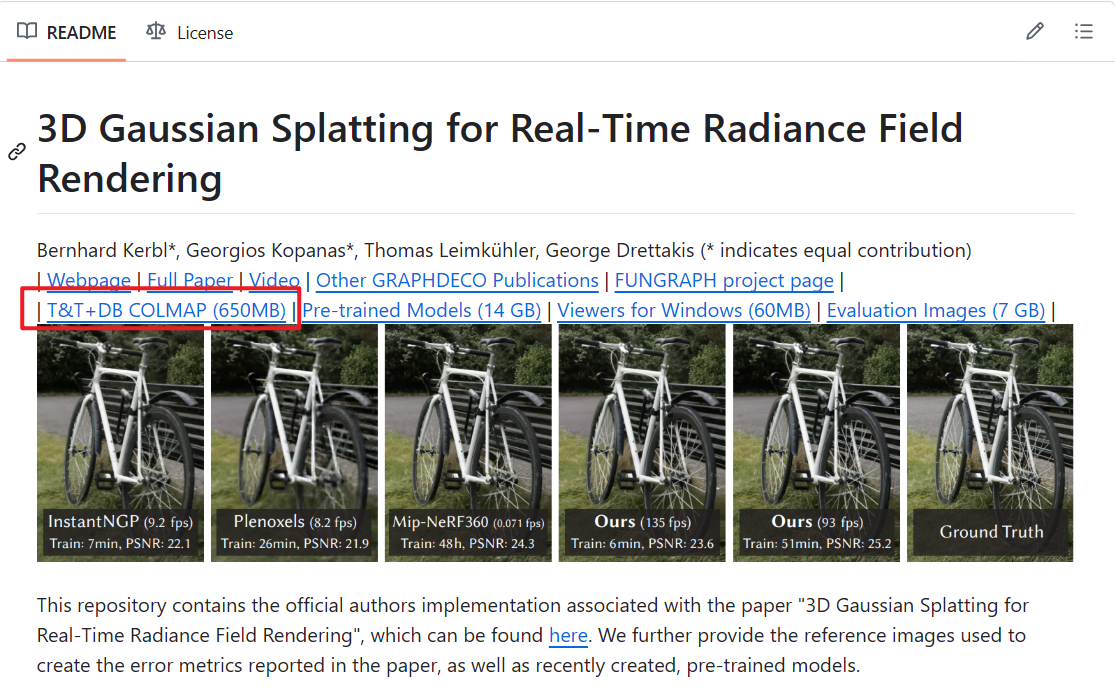 3D-gaussian-splatting高斯泼溅本地部署_高斯泼溅部署-CSDN博客
