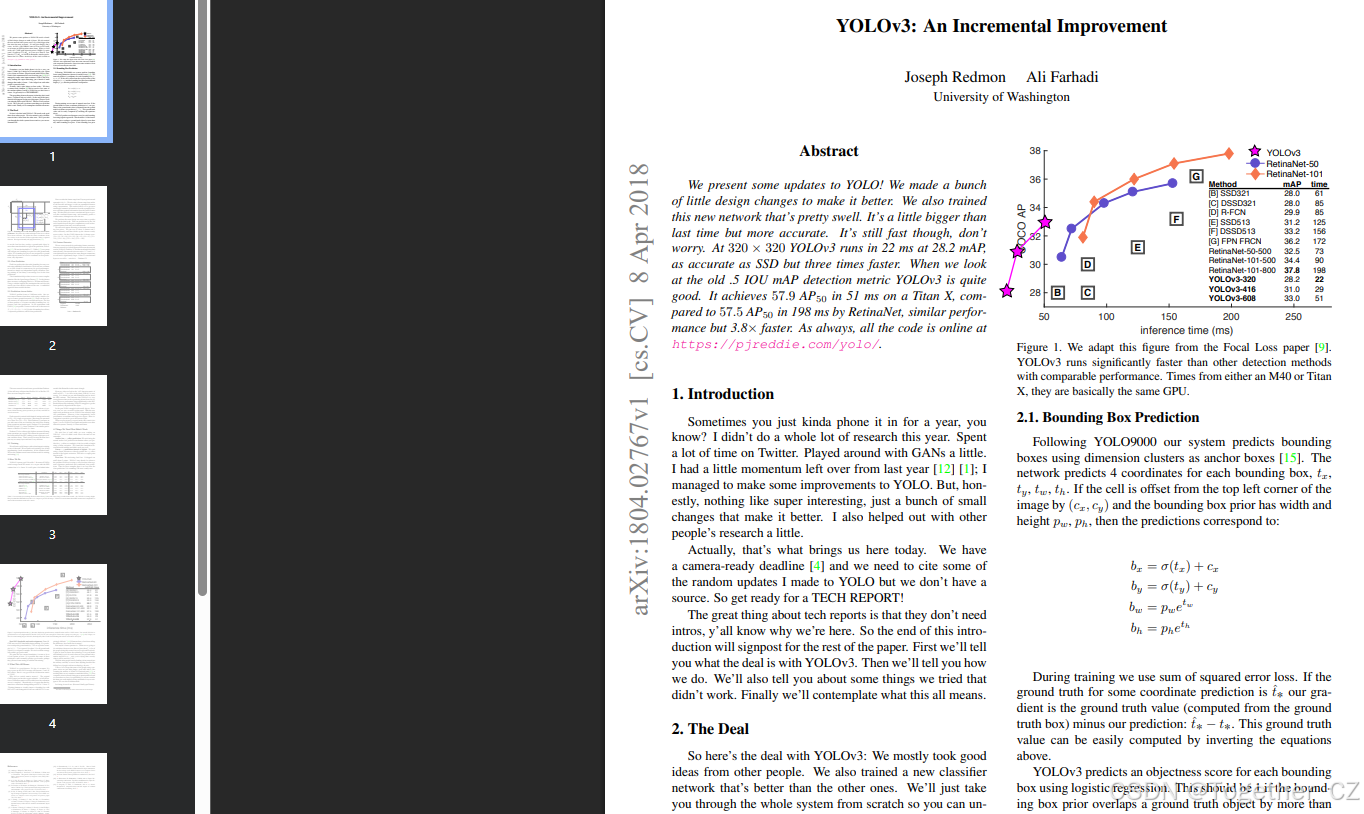 YOLOv3: An Incremental Improvement——一项渐进式改进-CSDN博客