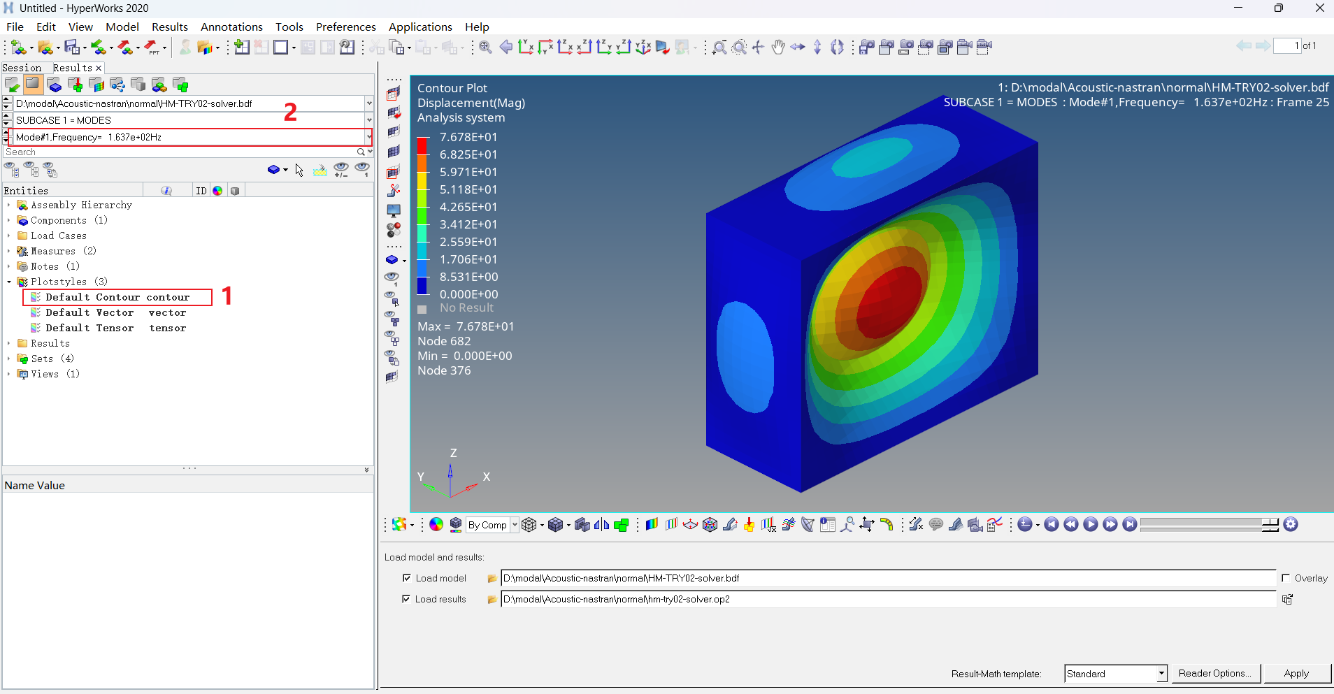 【软件操作】Hypermesh+Nastran模态分析_nx nastran的前处理软件,-CSDN博客