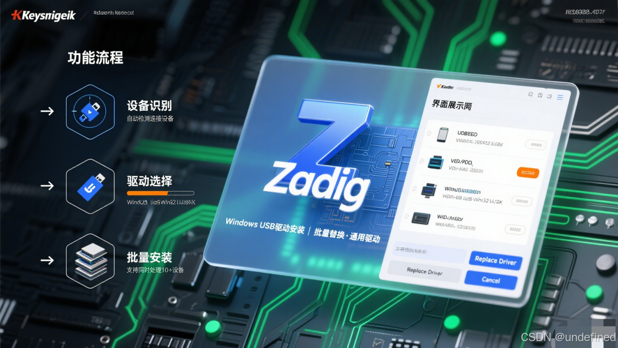 Zadig：Windows USB 驱动安装，批量替换通用驱动工具_usb驱动软件下载-CSDN博客