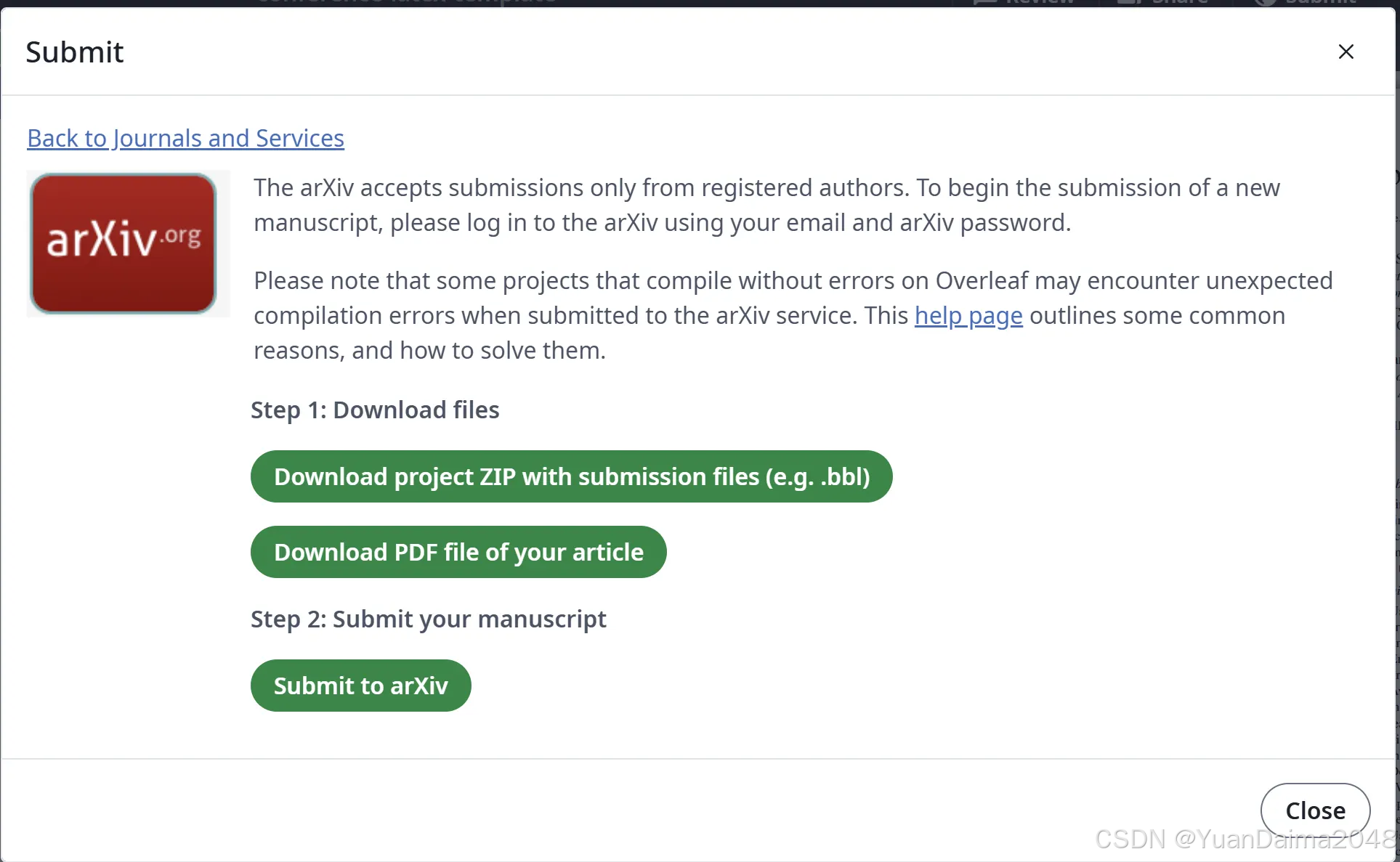 arXiv 投稿完全指南：从 Overleaf 准备到成功提交_arxiv提交-CSDN博客