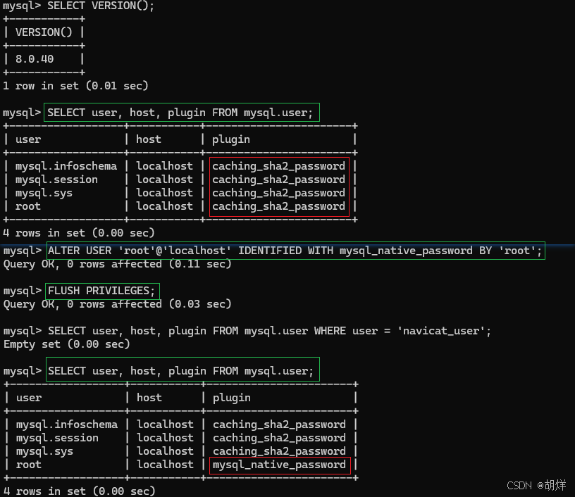 解决Navicat报错“Authentication plugin ‘caching_sha2_password’ cannot be loaded”的步骤_authentication ...