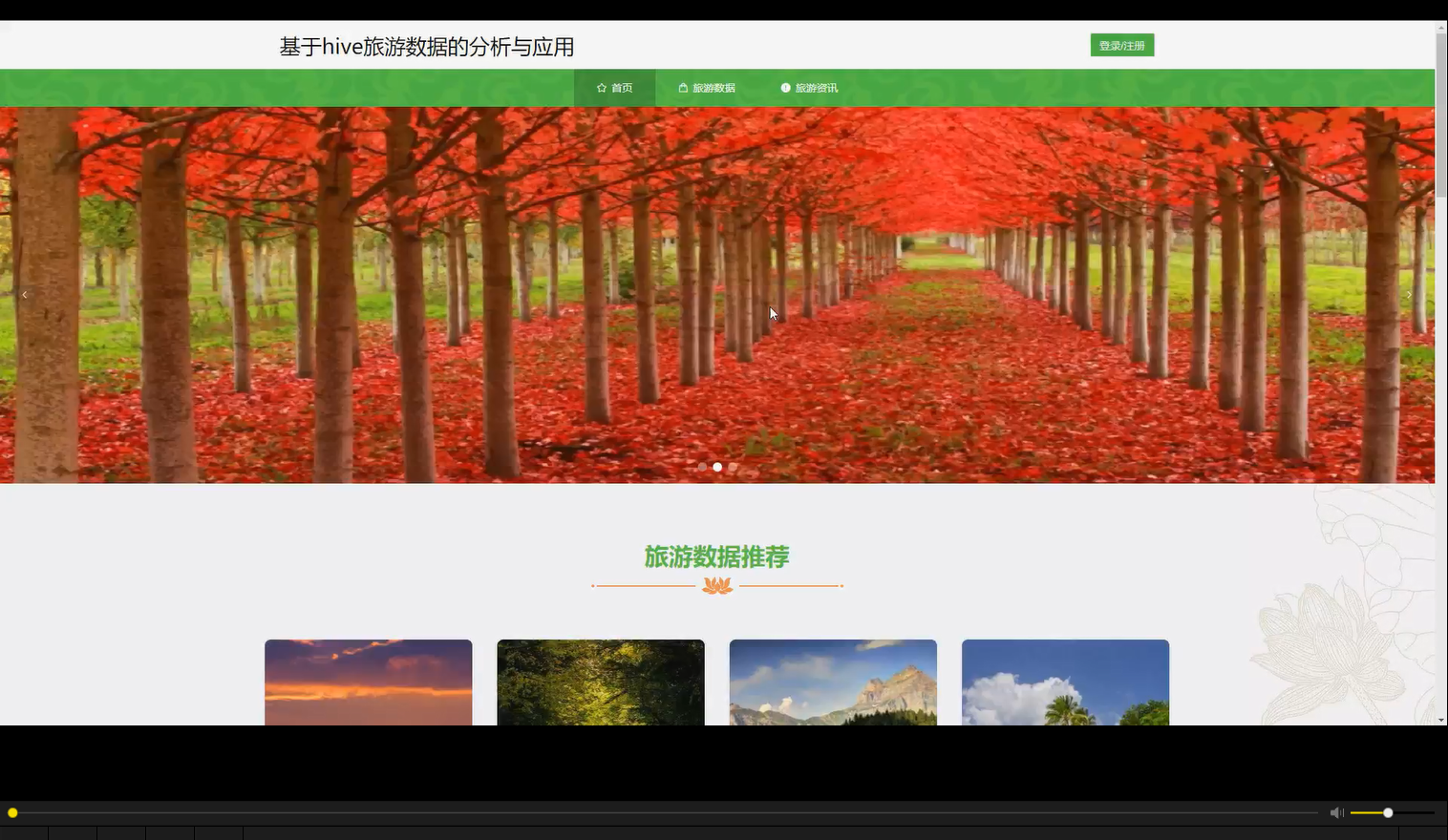 SpringBoot+Vue hive旅游数据分析与应用 abo管理平台源码【适合毕设/课设/学习】Java+MySQL-CSDN博客