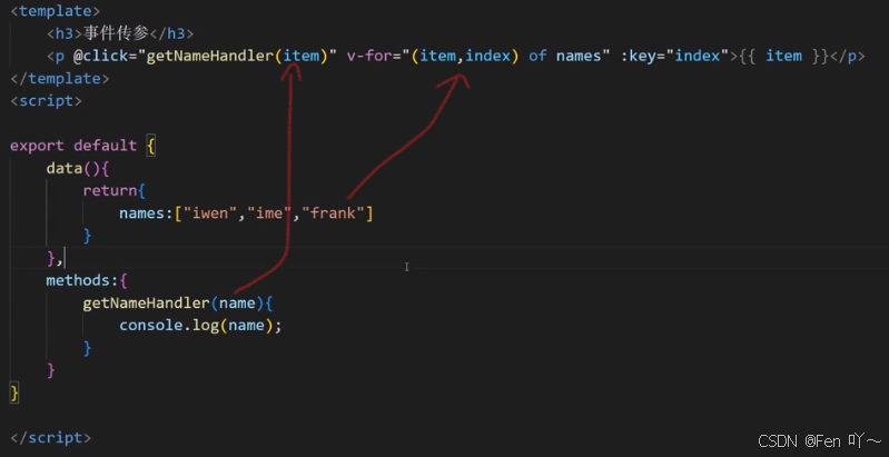 VUE3-事件处理_vue3 v-html里面加点击事件-CSDN博客