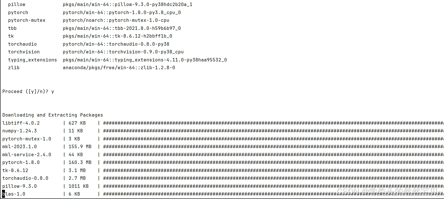 安装torch报错PackagesNotFoundError: The following packages are not available from current channels ...
