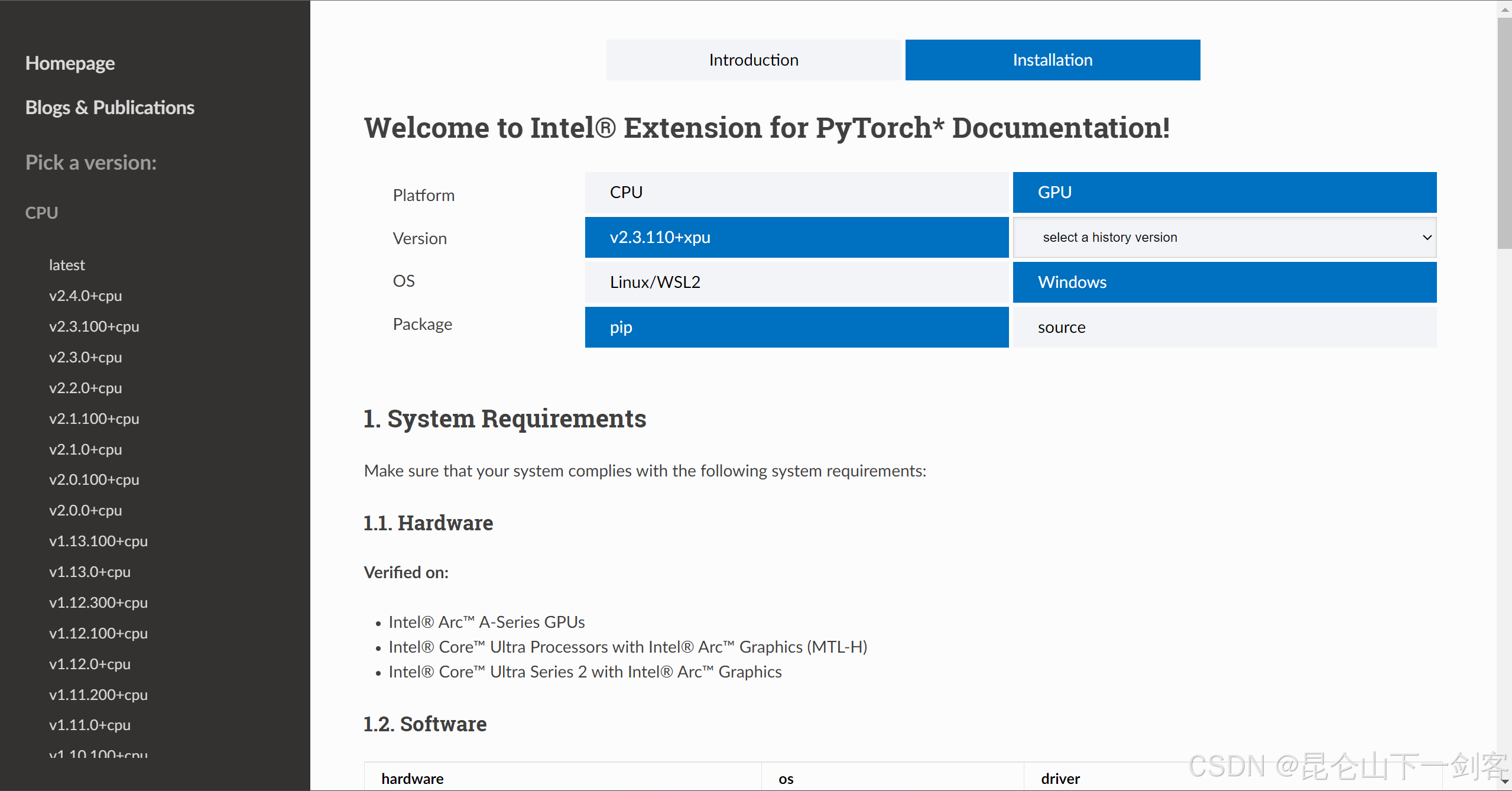 秋叶启动器安装Pytorch（Intel Core Ultra，Intel核显）_intel(r) core(tm) ultra 7 155h 1.40 ghz-CSDN博客