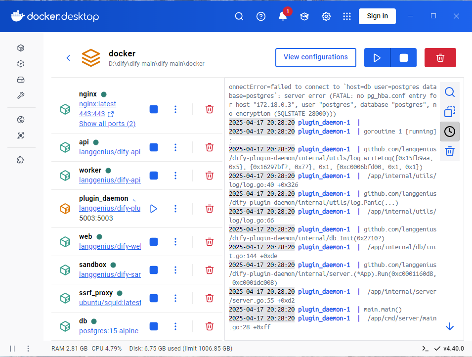 Dify本地部署_dify镜像很慢-CSDN博客