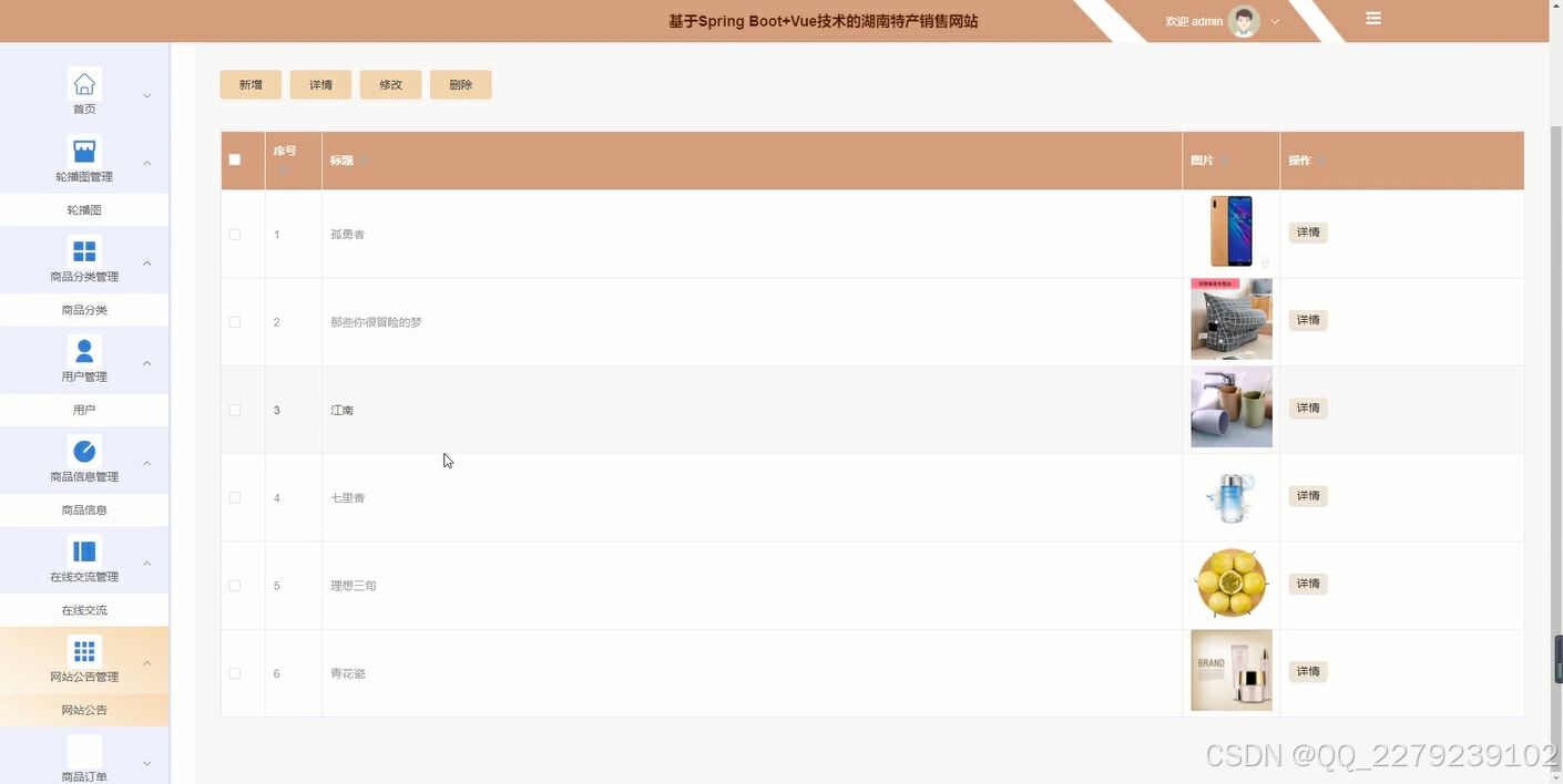294基于java ssm springboot湖南特产销售商城网系统（源码+文档+运行视频+讲解视频）-CSDN博客