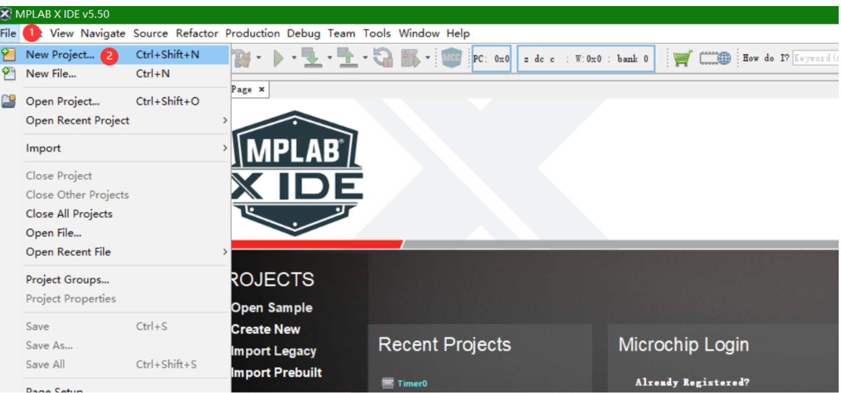 1.2_Microchip—MPLAB X IDE入门_mplab x ide使用教程-CSDN博客