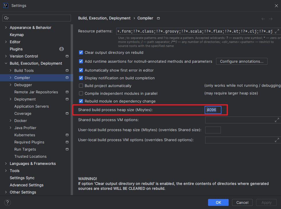 IDEA 中 Shared Build Process Heap Size 的重要性与配置（为什么构建过程会卡住？）-CSDN博客