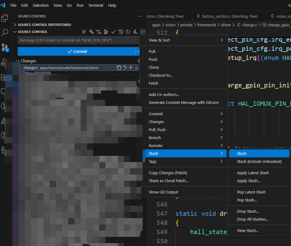 VS CODE中 使用替换文本功能/GIT 的暂存使用功能_vscode git stash-CSDN博客