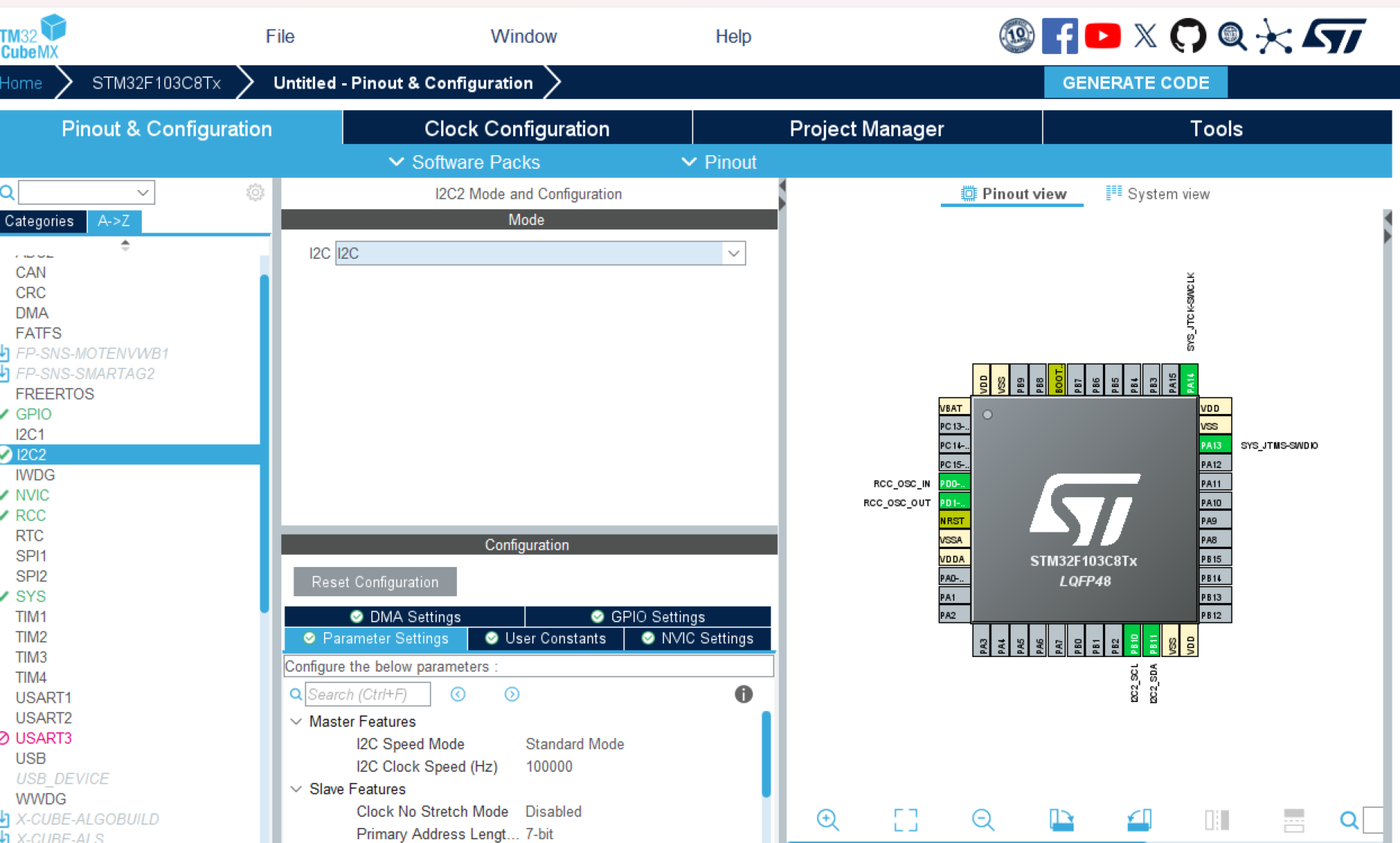 STM32F103+0.96 寸 I2C OLED 显示实验_stm32f103 hal i2c oled-CSDN博客