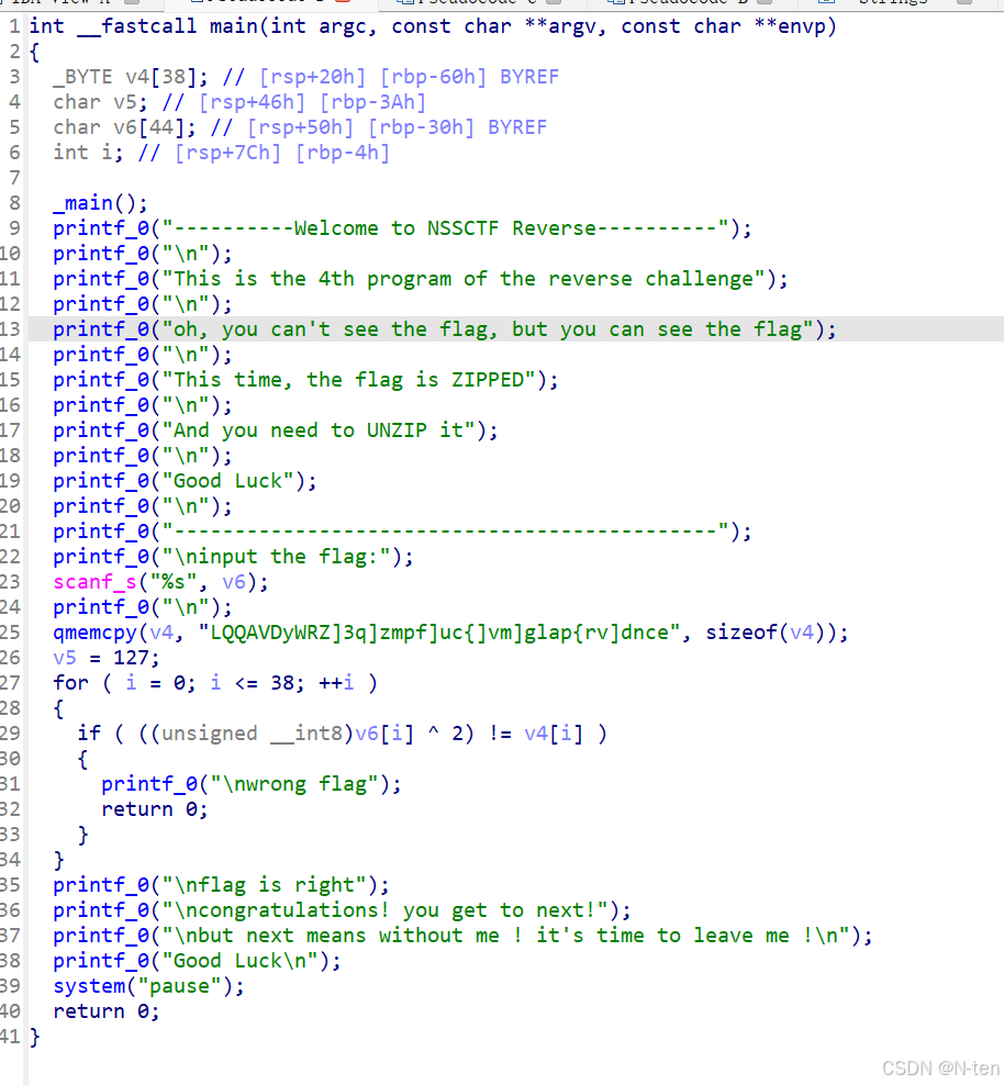 NSSCTF-reverse做题日记_nssctf reverse pyc-CSDN博客