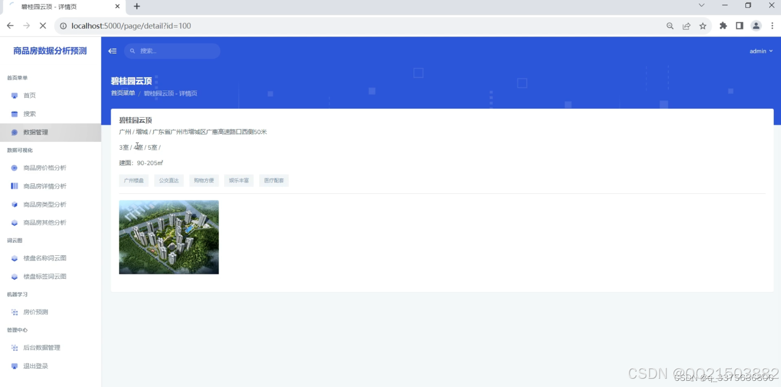 Sparkhadooppython房源数据爬虫分析预测系统可视化 商品房数据flask框架 大数据毕业设计(源码讲解视频)hadoop一线城市房价分析系统源码python Csdn博客