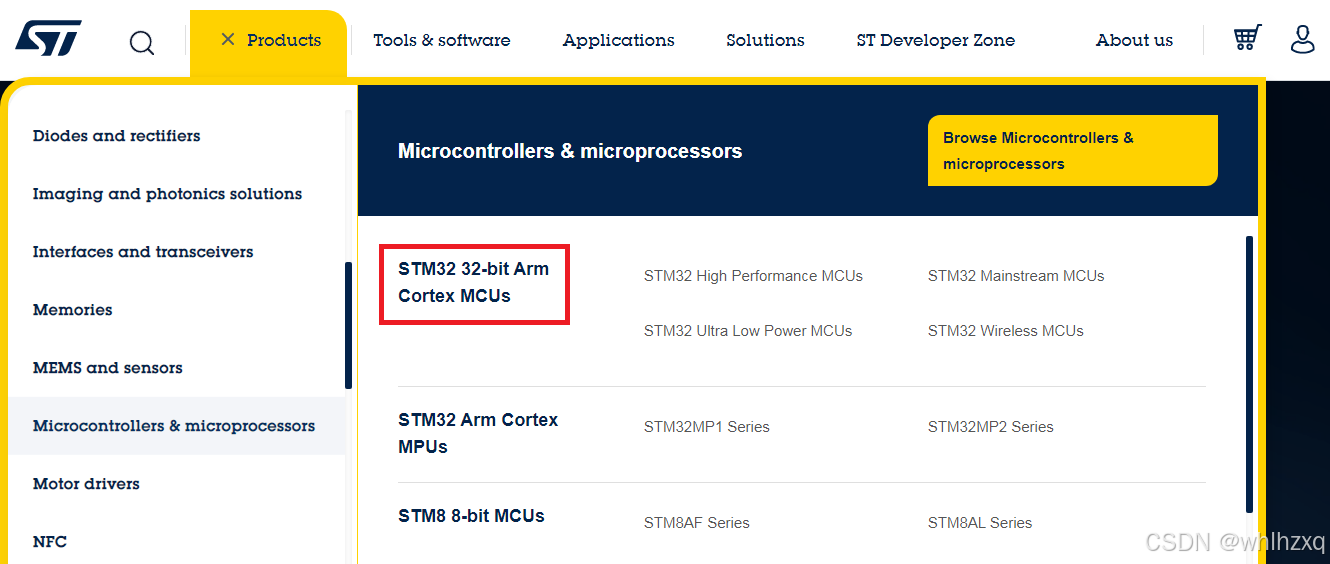 如何下载STM32的参考手册、标准库以及CMSIS-Pack文件_stm32参考手册下载-CSDN博客