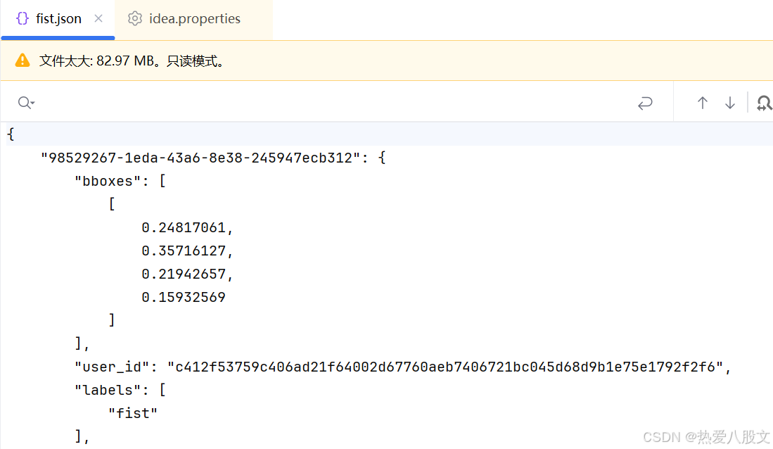 pycharm txt／json文件太大 内容太多 只能以只读模式打开 无法进行文本替换_pycharm文件太大只读模式怎么改-CSDN博客