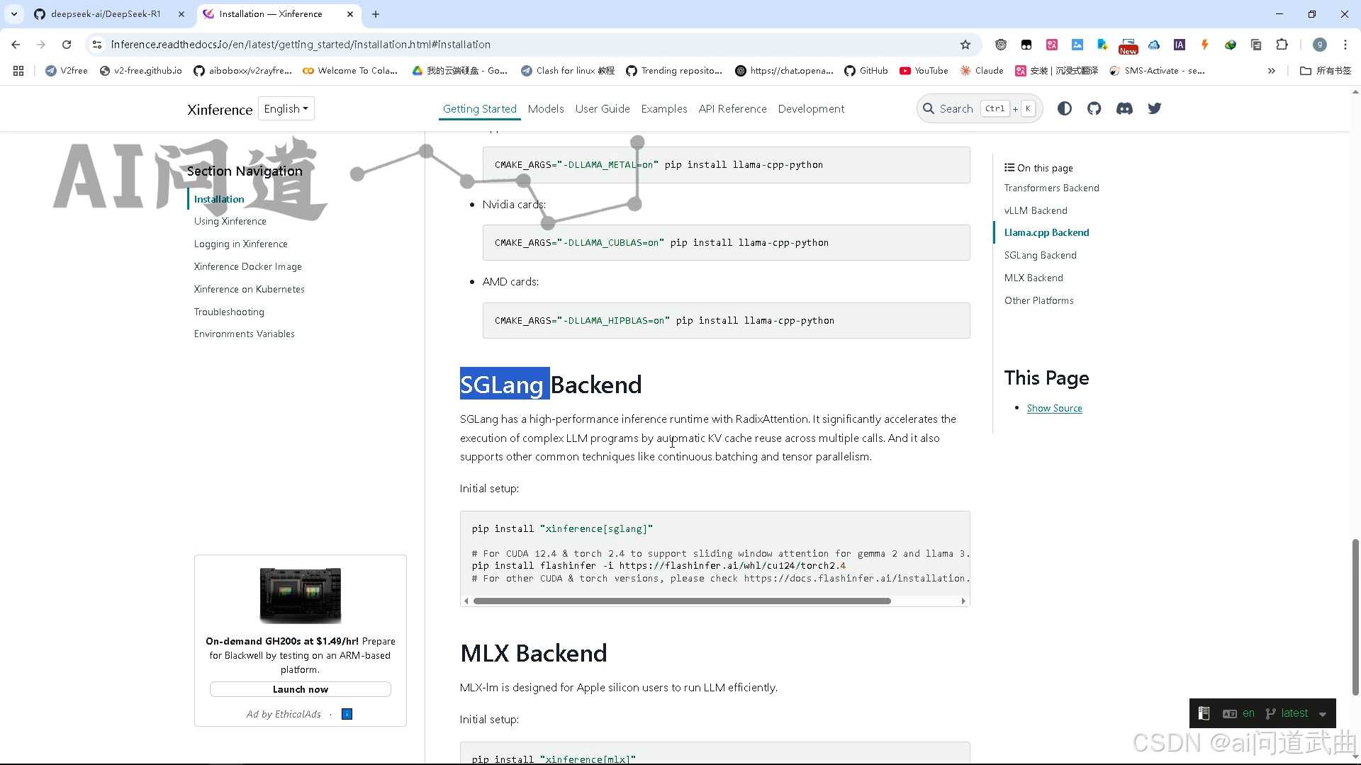 图文教程Deepseek本地部署Xinference全精度_xinference部署deepseek-CSDN博客