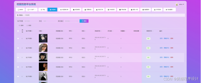 计算机毕业设计springboot校园互助平台系统 基于springboot的高校互助服务平台构建 Springboot技术驱动的校园互助系统开发基于springboot的校园互助系统 Csdn博客