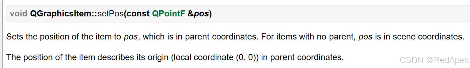 QGraphicsItem的setPos函数和moveBy函数_qt moveby-CSDN博客