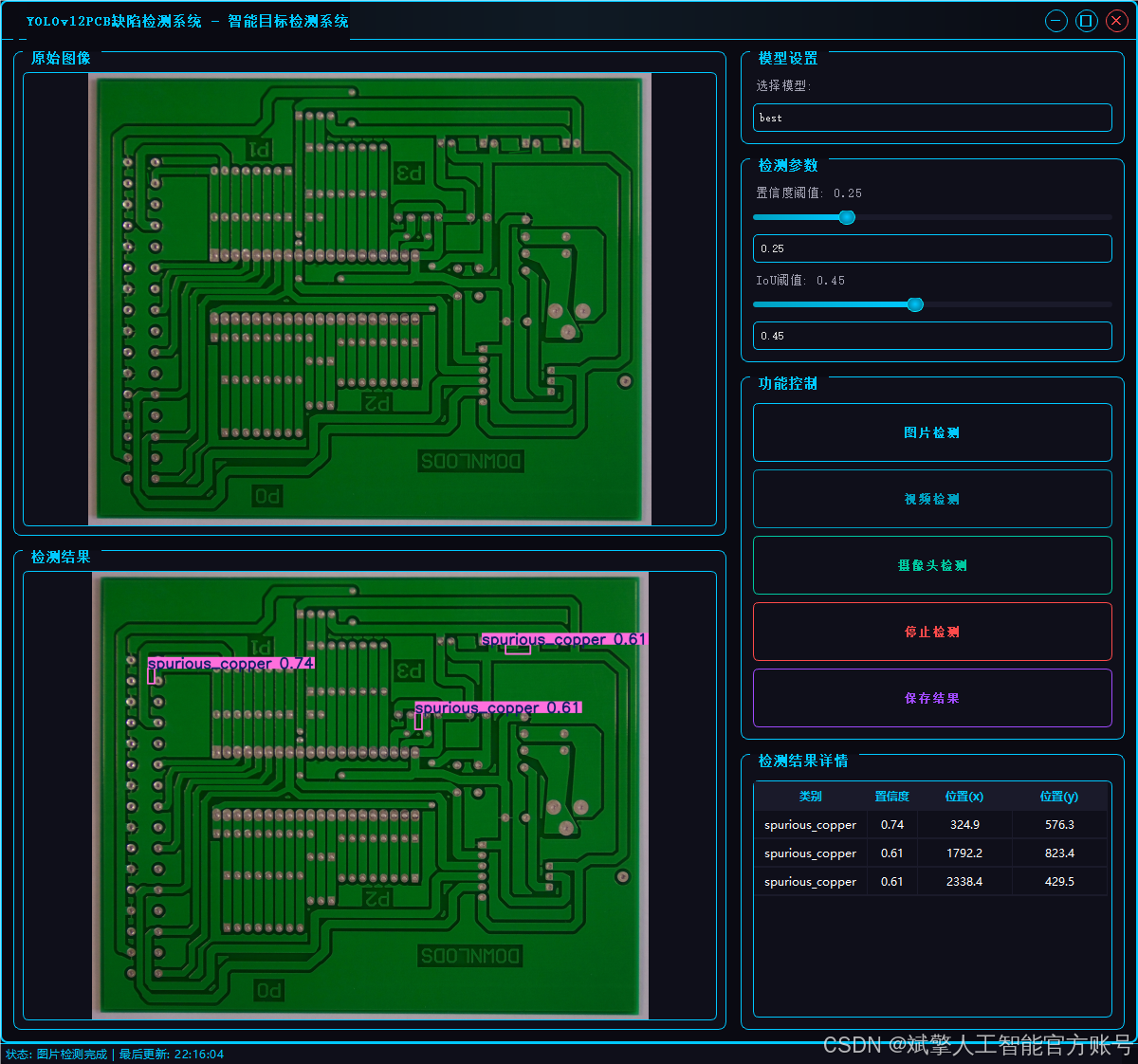 基于深度学习YOLOv12的PCB电路板缺陷检测系统（YOLOv12+YOLO数据集+UI界面+登录注册界面+Python项目源码+模型）-CSDN博客