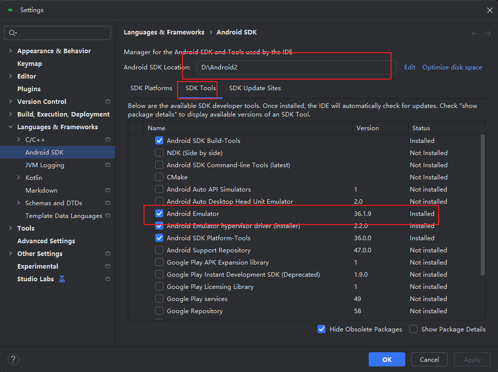 Android studio 出现The emulator process for AVD Pixel_6 has terminated ...