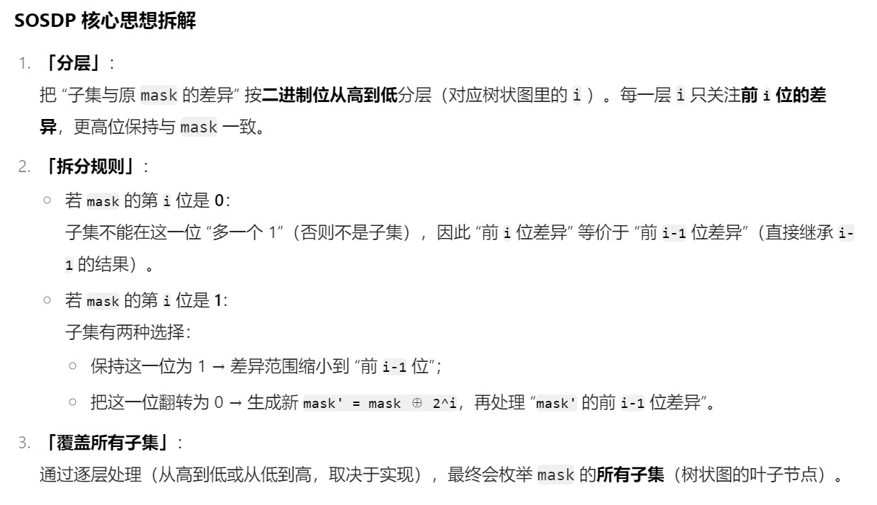 【CF】Day123——SOSDP | 高维前缀和/子集和DP_sos dp中的a[i]是什么意思-CSDN博客