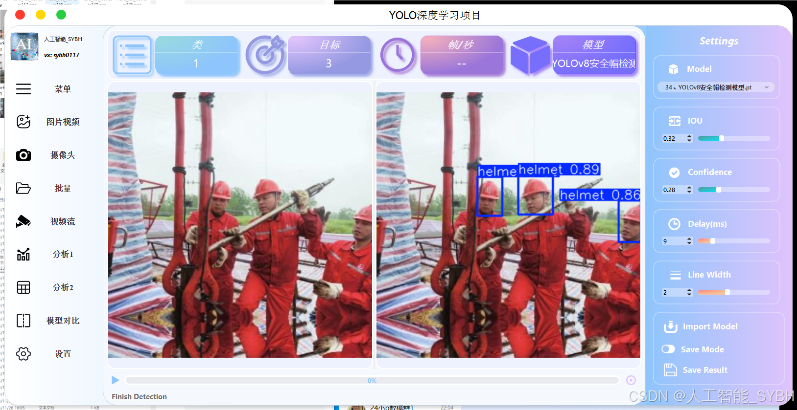 基于YOLOv8的安全帽检测系统（深度学习模型+UI界面+Python代码+训练数据集）_基于yolov8n的安全帽识别检测系统-CSDN博客