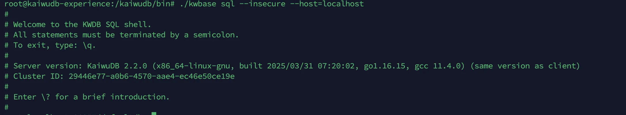【KWDB 创作者计划】_在 CentOS 云服务中通过 Docker 安装 KWDB数据库-CSDN博客