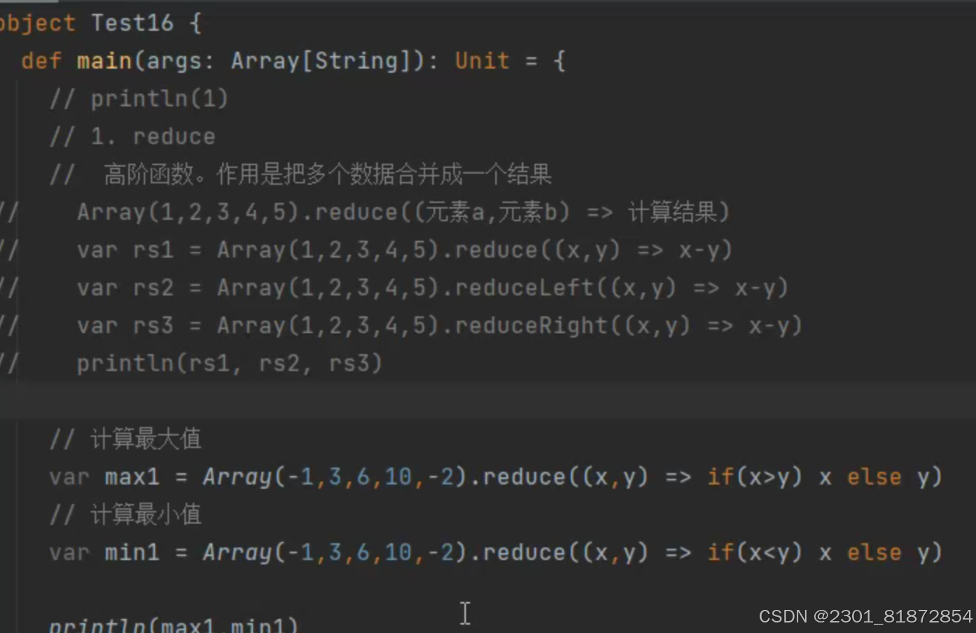 Scala的高阶函数scala Map Reduce Foreach Csdn博客