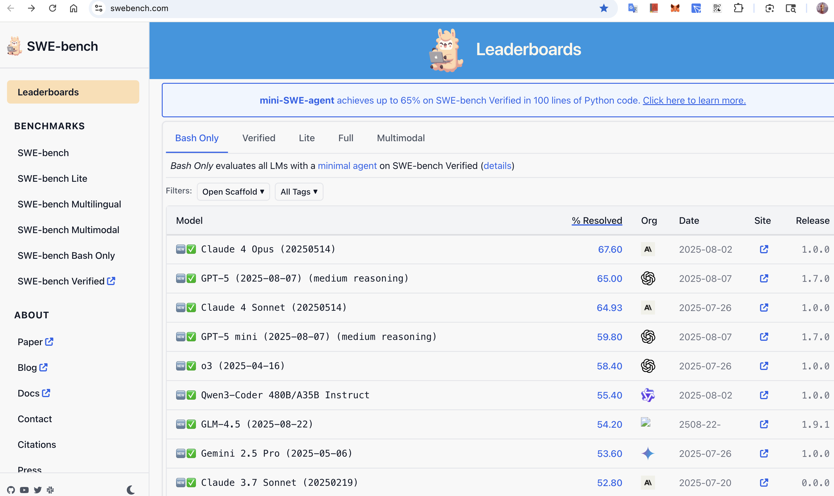 AI Coding Agent: SWE-bench深度解析, 为何简单的Bash环境是AI程序员的终极试炼场_bash only-CSDN博客