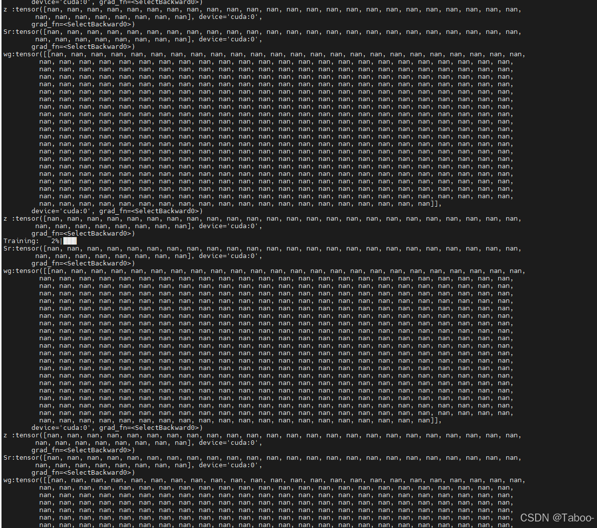 神经网络在训练时出现NAN值的问题定位方法_神经网络输出nan-CSDN博客