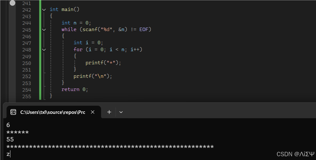 线段图案（打印*星号问题）-CSDN博客