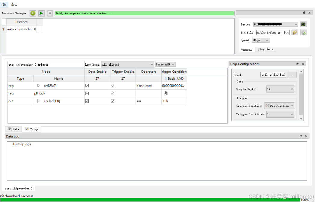 [米联派-安路飞龙DR1-FPSOC] FPGA基础篇连载-04 安路TD开发工具在线调试FPGA-CSDN博客