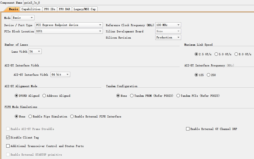 XILINX PCIE IP核详解、FPGA实现及仿真全流程（Virtex-7 FPGA Gen3 Integrated Block for PCI Express v4.3）_virtex ...