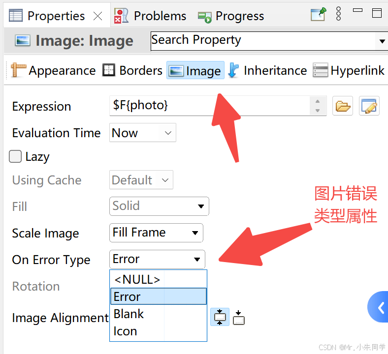 Jasper Studio中使用Image组件，当图片地址为空的时候，解决预览报错问题：engine.JRException: Byte ...