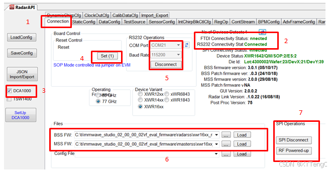 使用AWR1843和DCA1000采集原始ADC数据_dca1000evm-CSDN博客