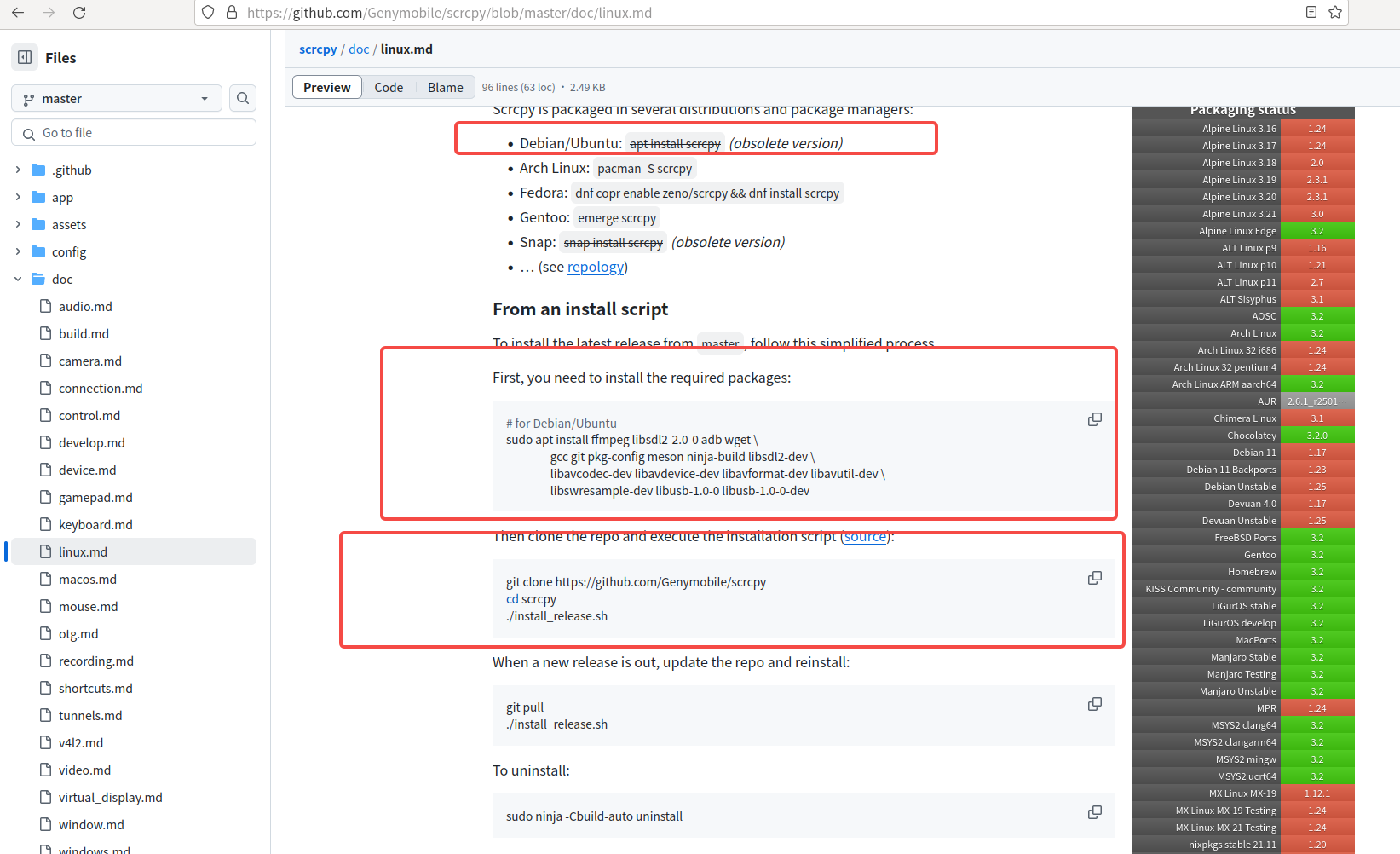 ubuntu18.04安装投屏工具scrcpy_scrcpy ubuntu-CSDN博客