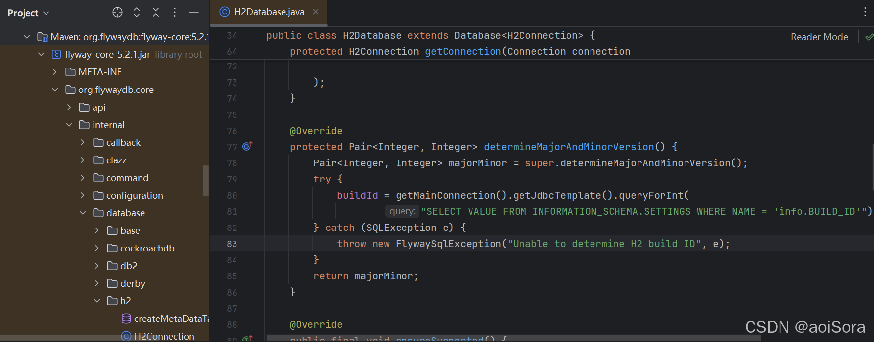 Syntax error in SQL statement “SELECT [*]VALUE FROM INFORMATION_SCHEMA.SETTINGS WHERE NAME ...