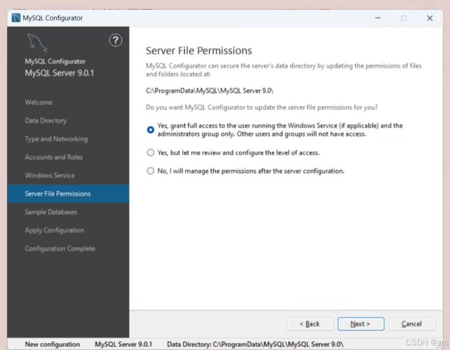 MySQL数据库 和 Navicat的安装教程_mysql configurator-CSDN博客