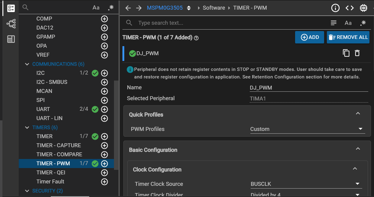 LP—MSPM0G3507小车开发（PWM驱动两轮直流电机）_lp-mspm0g3507-CSDN博客